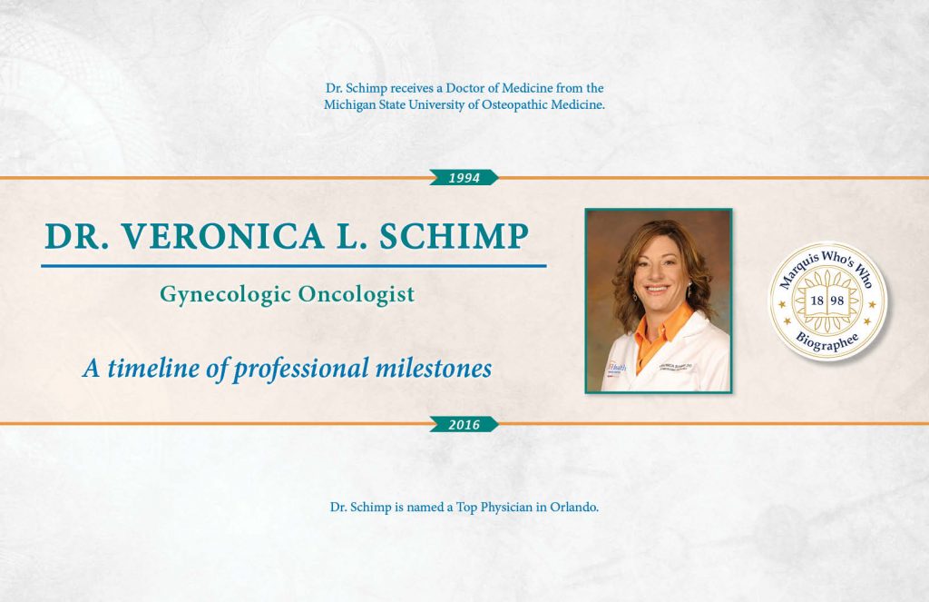 Dr. Veronica L. Schimp - Marquis Who's Who Milestones